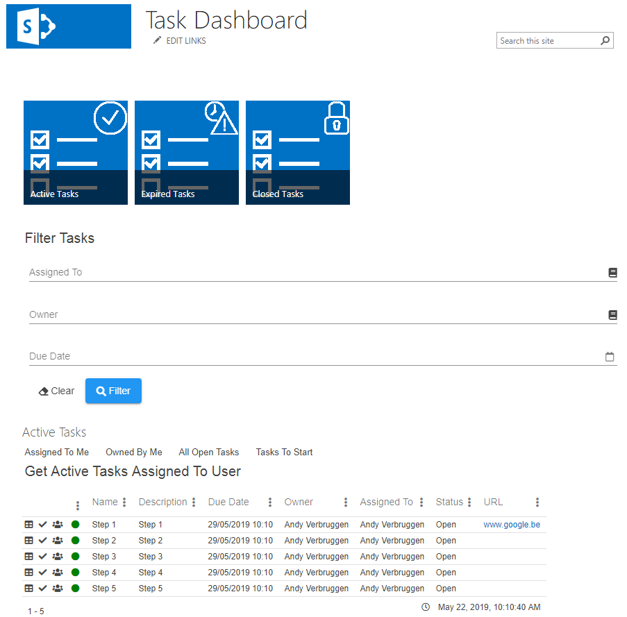 Dashboard | Ometa Technical Documentation