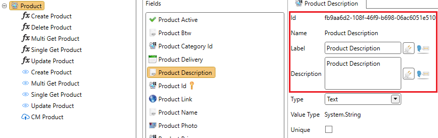Common Properties | Ometa Technical Documentation