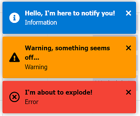 Toast Messages | Documentation