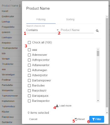 Using the Built-in Filter | Documentation