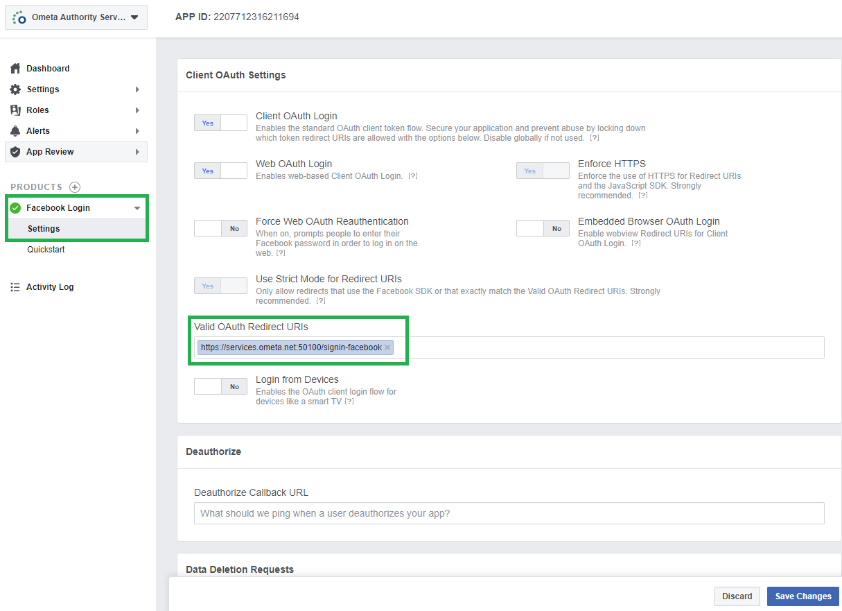 Facebook Provider | Documentation